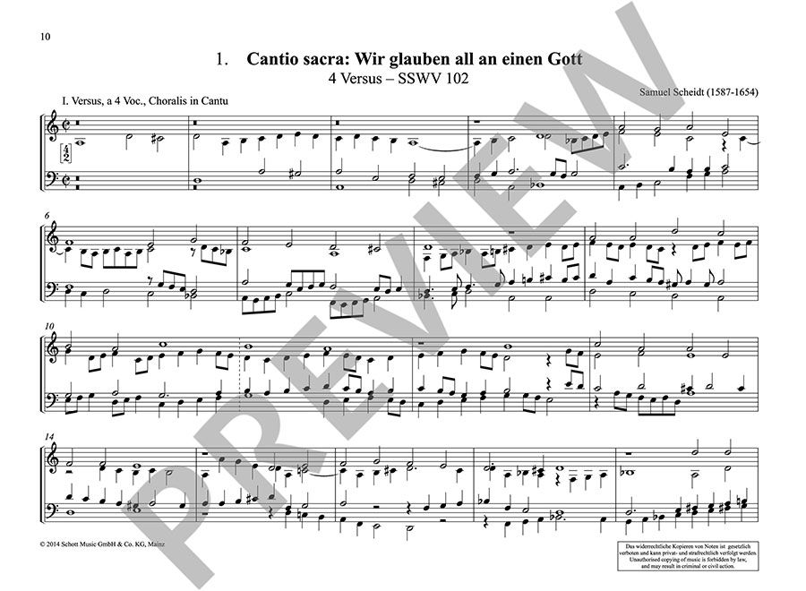 Samuel Scheidt Organ Sheet Music » Buy Sheet Music Online