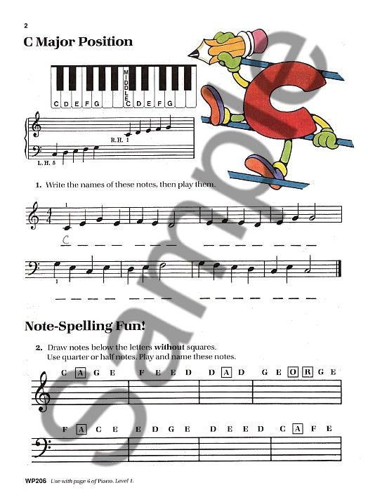 Bastien Piano Basics Level 1: Theory » all-sheetmusic.com
