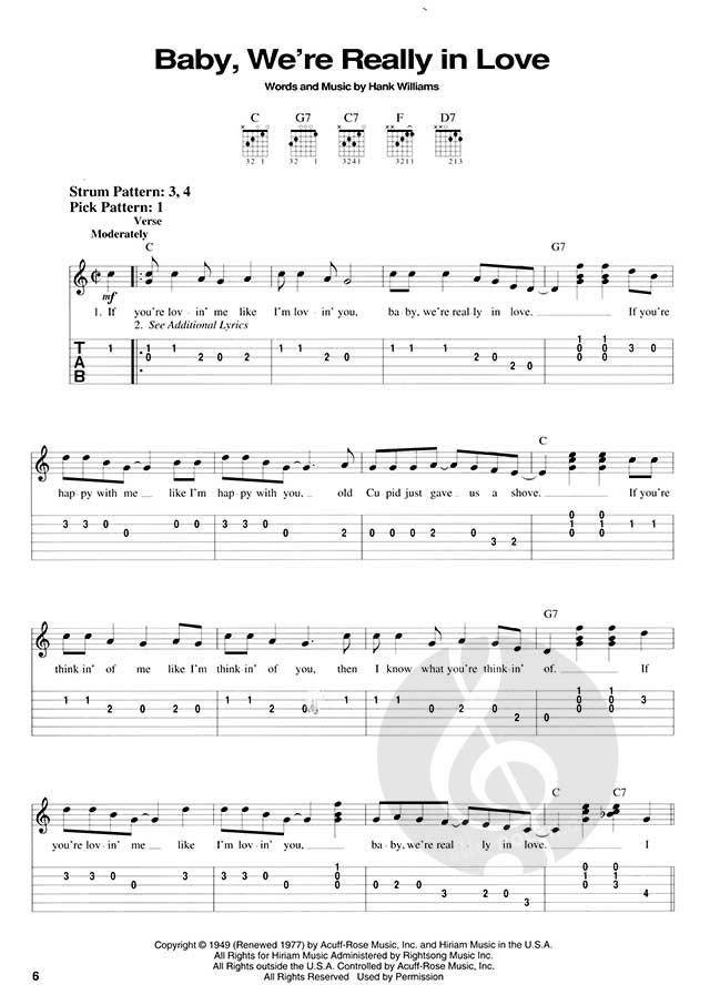 Hank Williams Guitar Sheet Music » Buy Sheet Music Online