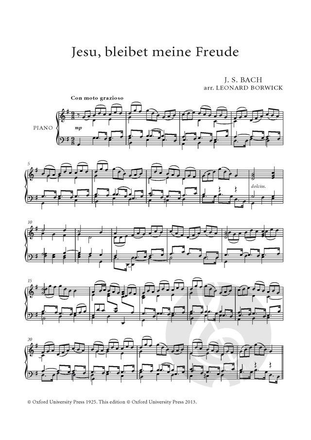 Jesu, bleibet meine Freude BWV 147 by Johann Sebastian Bach (Download ...