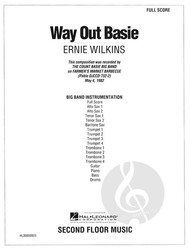 Count Basie Jazz Ensemble Sheet Music » Buy Online