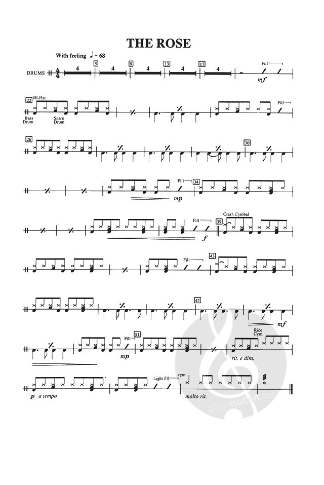 The Rose (Bette Midler) » Sheet Music for Mixed Choir