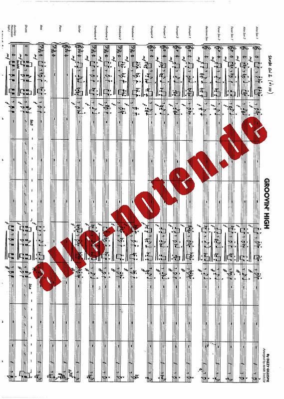 Dizzy Gillespie Jazz Ensemble Sheet Music » Buy Online