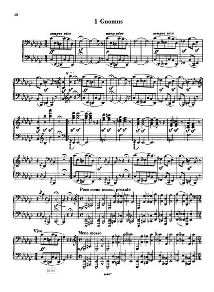 Modest Petrowitsch Mussorgski Piano Sheet Music