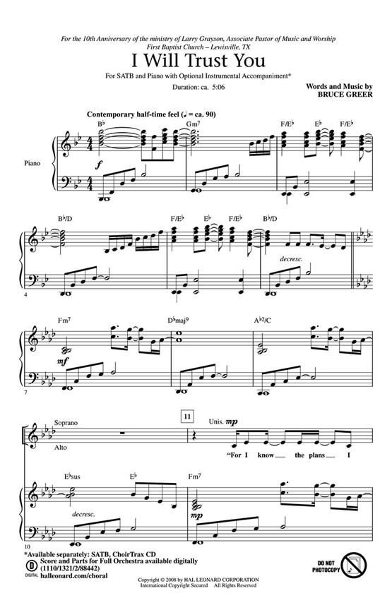 Bruce Greer Sheet Music for Mixed Choir » Buy Online