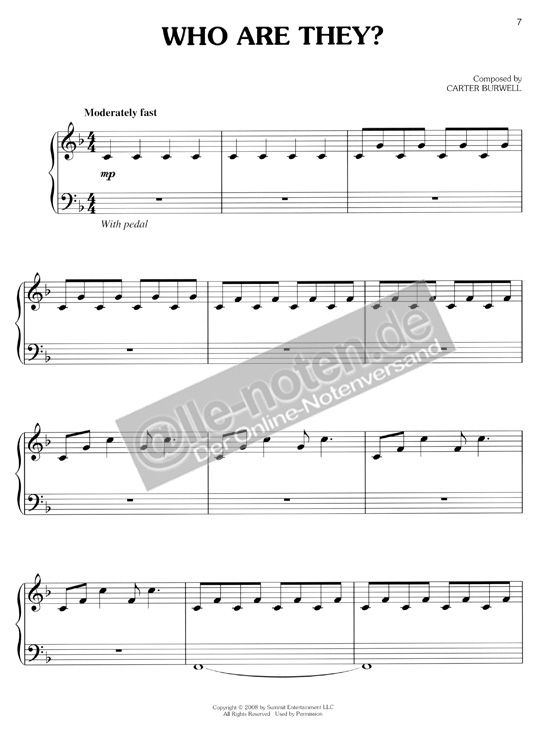 Carter Burwell Piano Sheet Music » Buy Sheet Music Online