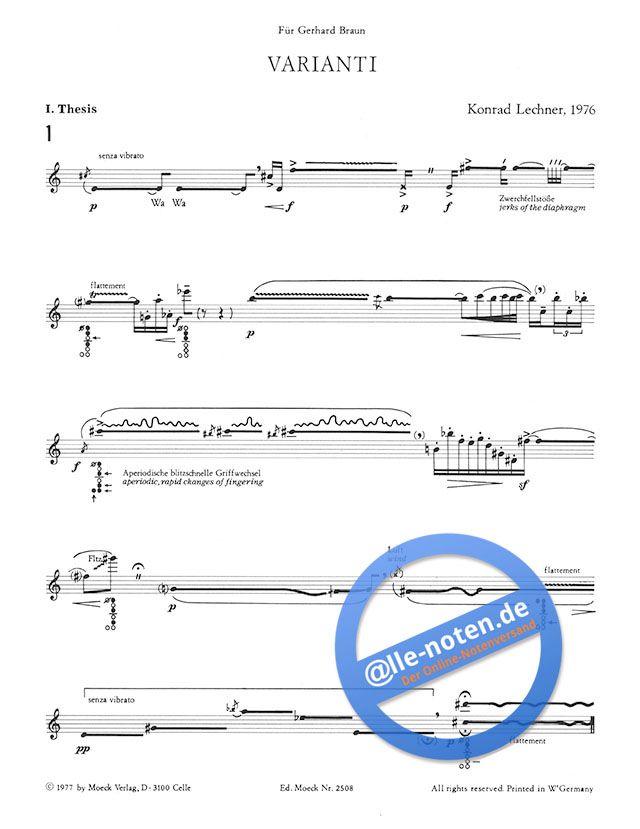 Konrad Lechner Sheet Music for Recorder » Buy Online