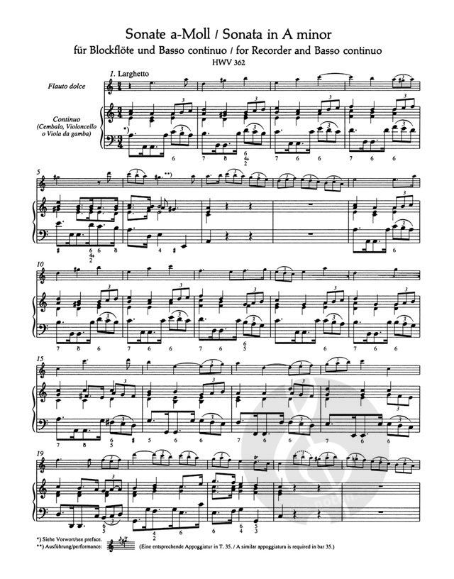 Georg Friedrich Händel Sheet Music for Flute » Buy Online