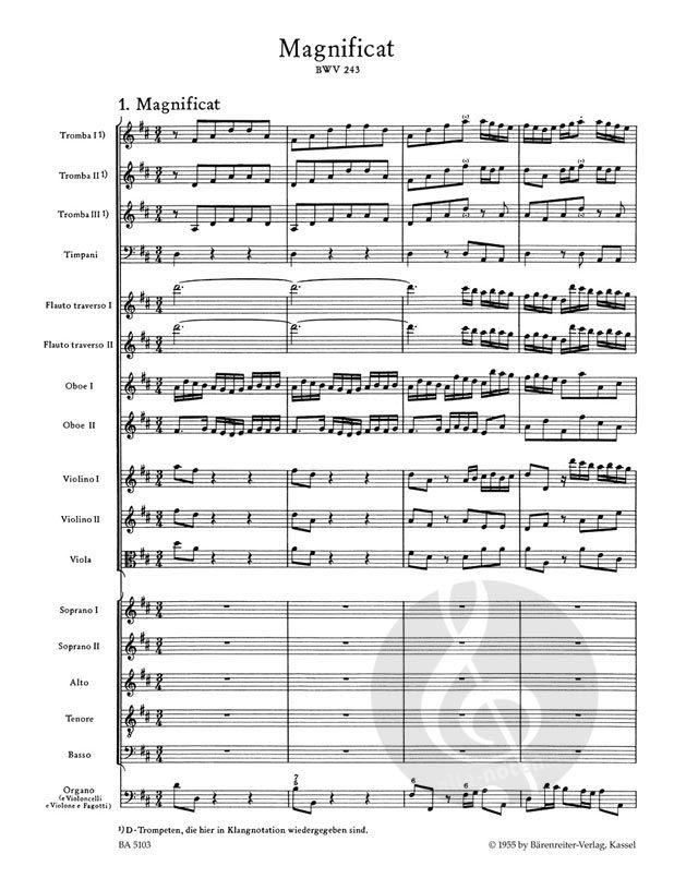 Magnificat D major BWV 243 - New Edition 2018 by Johann Sebastian Bach ...