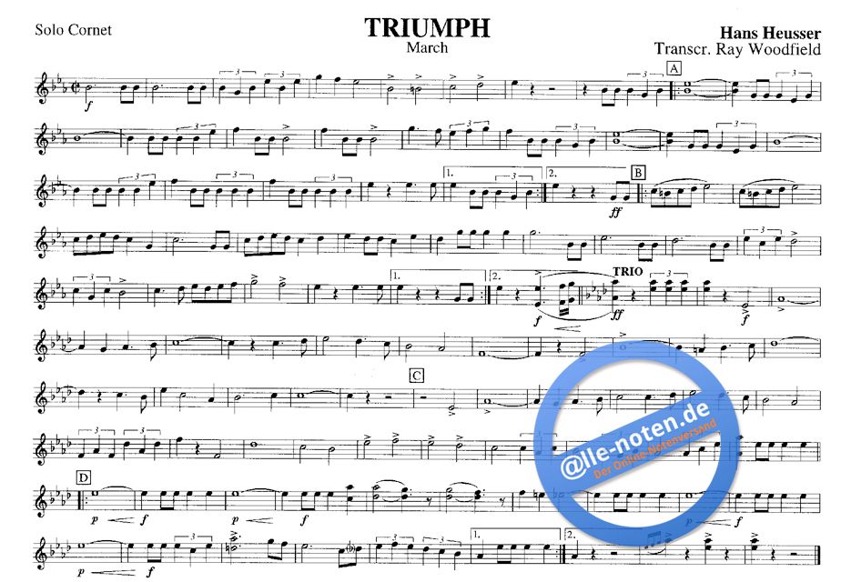 Triumph by Hans Heusser » Brass Band Sheet Music