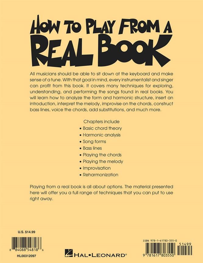 How To Play from a Real Book by Robert Rawlins » Music Theory Books