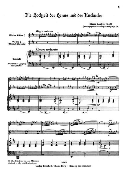 Marco Uccellini Sheet Music for Ensemble » Buy Online