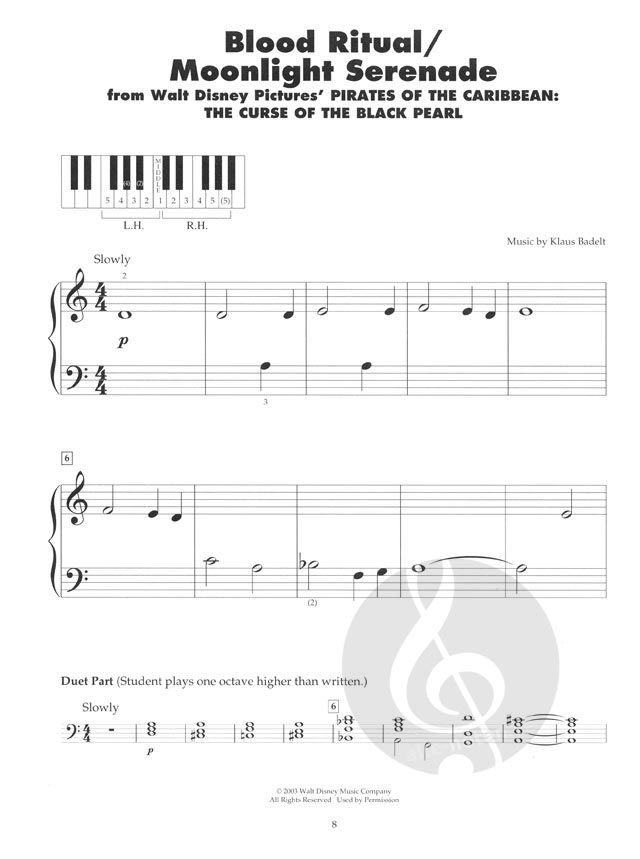 Pirates Of The Caribbean (Five Finger Piano) » all-sheetmusic.com