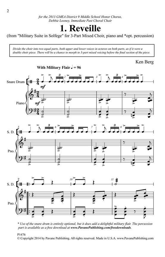 Reveille by Ken Berg » Mixed Choir Sheet Music , Shop now!