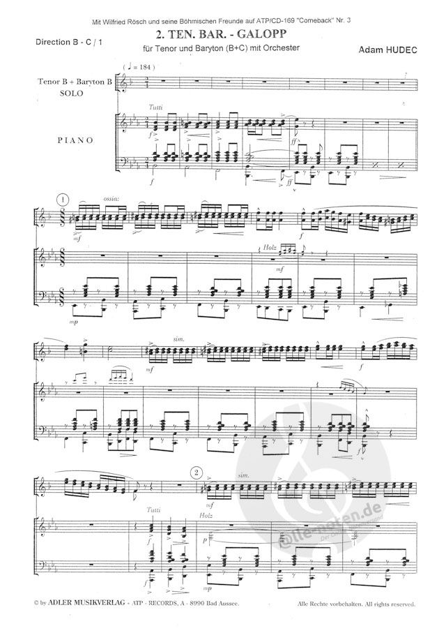Adam Hudec Sheet Music for Concert Band » Buy Online