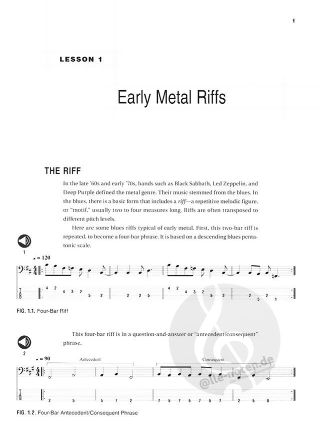 Metal Bass Lines (David Marvuglio) » Sheet Music for Bass