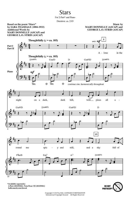 Mary Donnelly Sheet Music for Children's Choir