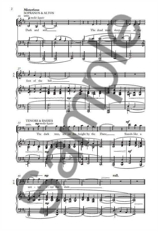 The Dane Tree by Patrick Hawes » Mixed Choir Sheet Music