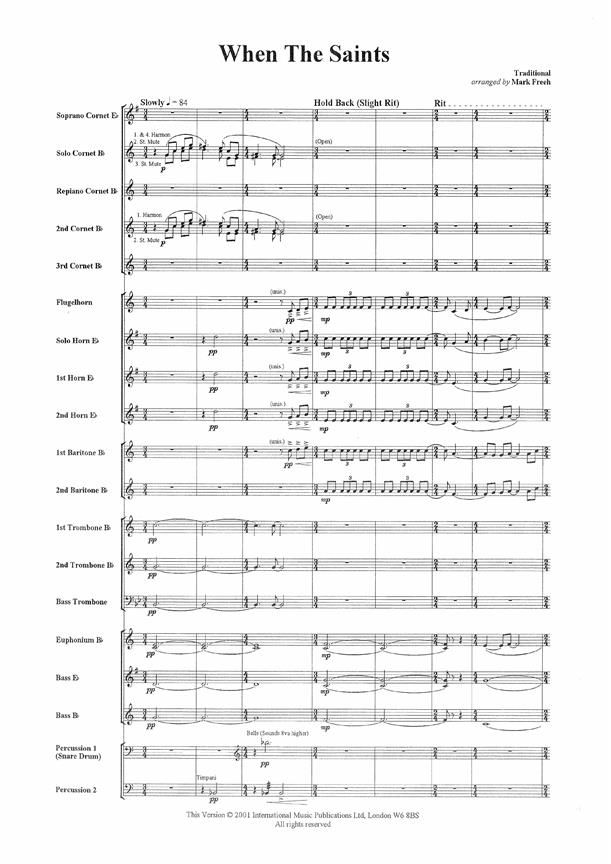 Gospel Sheet Music for Brass Band » Buy Sheet Music Online