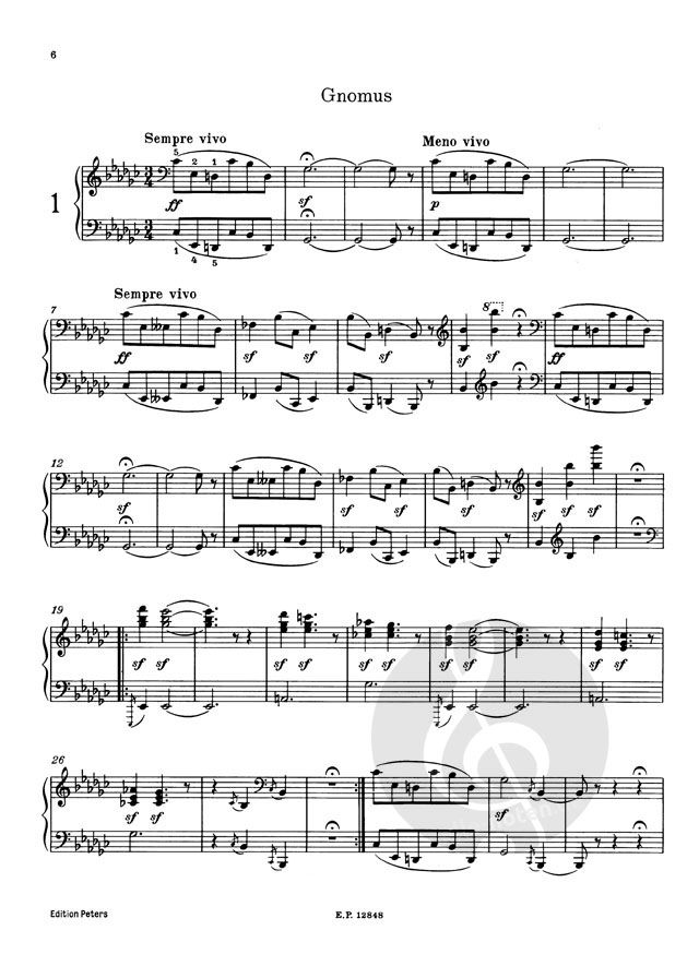 Modest Petrowitsch Mussorgski Piano Sheet Music