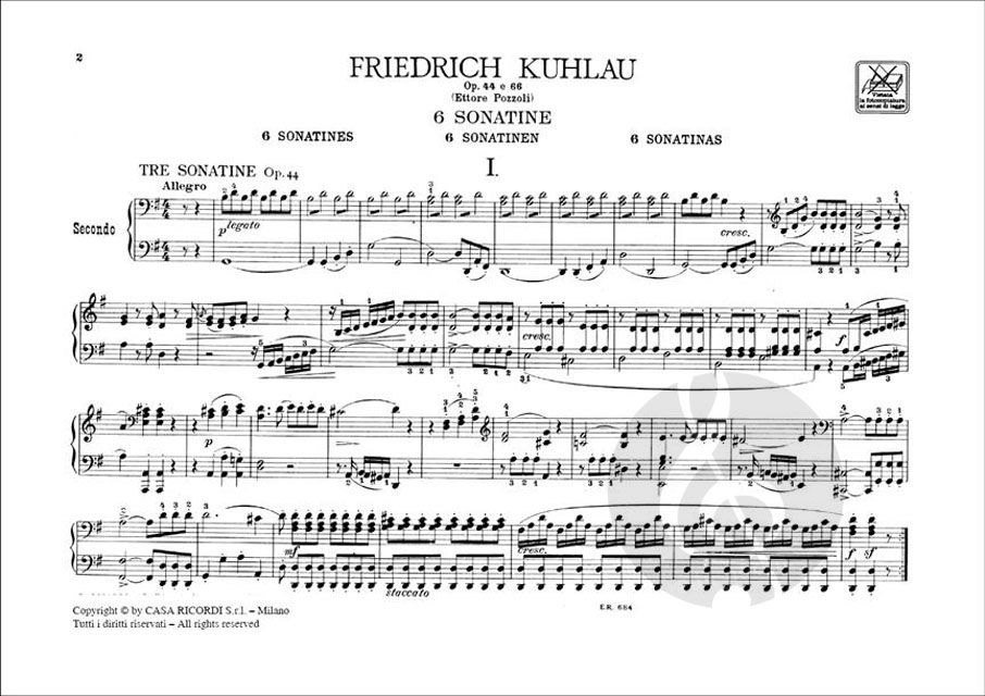 Friedrich Kuhlau Piano Sheet Music » Buy Sheet Music Online